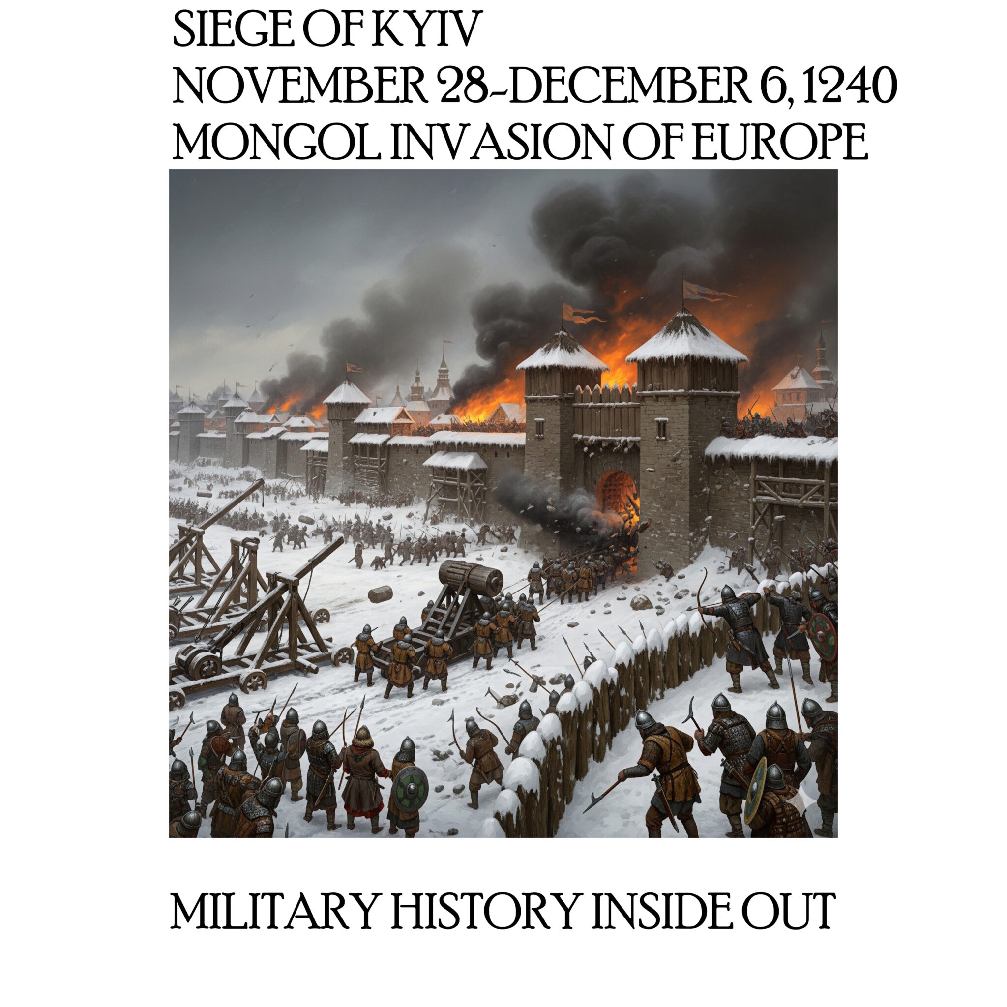 Mongol Invasions of Europe – Siege of Kyiv November 28 – December 6 ...